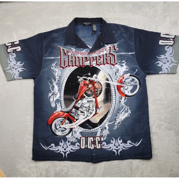 Shirts | Orange County Choppers Shirt Mens Xl Vintage Button Up ...